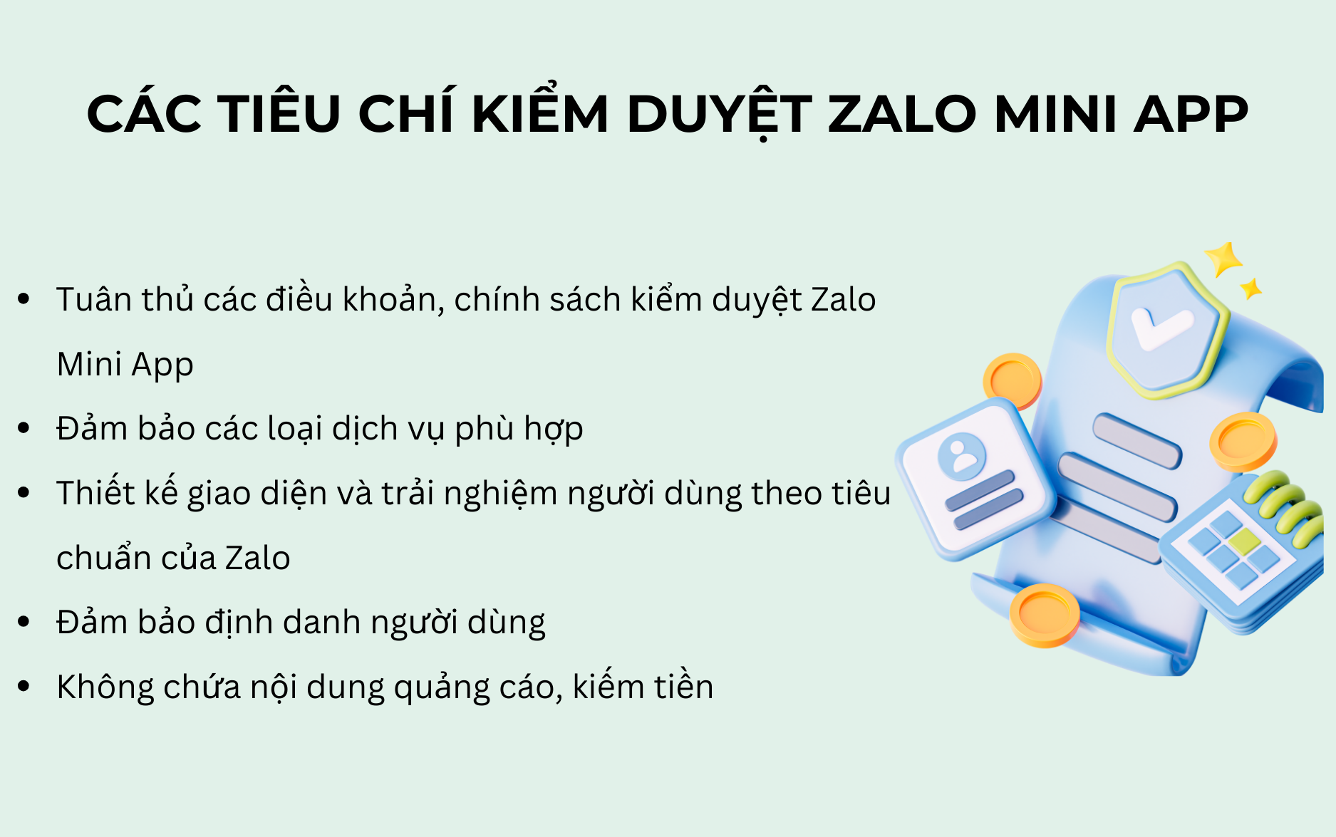 Cách tạo Zalo Mini App đáp ứng chính sách kiểm duyệt - Your Digital Partner